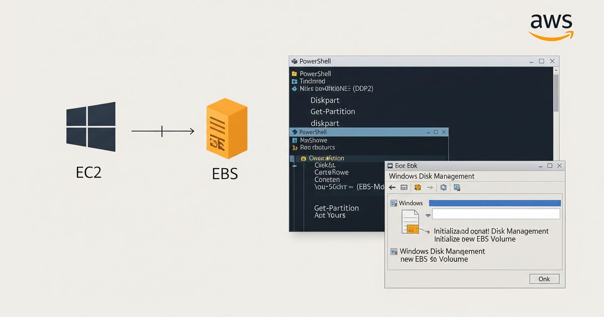 How To Connect A EBS Volume To An Windows EC2 Instance Using Powershell/GUI